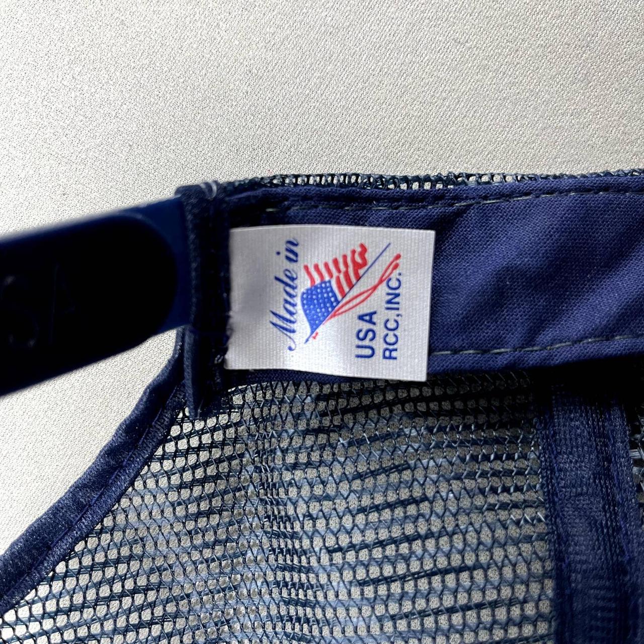 Vintage Shell Gas Hat Cap Snapback Trucker Navy Blue... - Depop