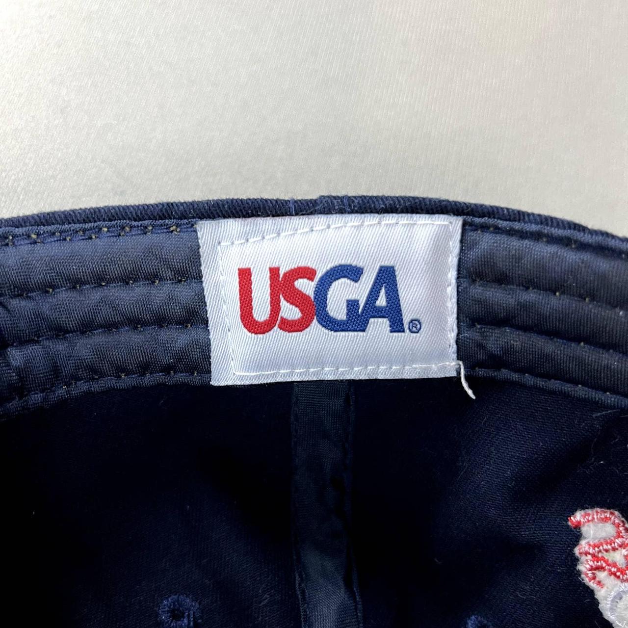 US Open Golf Hat Cap Strapback Dad Navy Blue Winged... - Depop