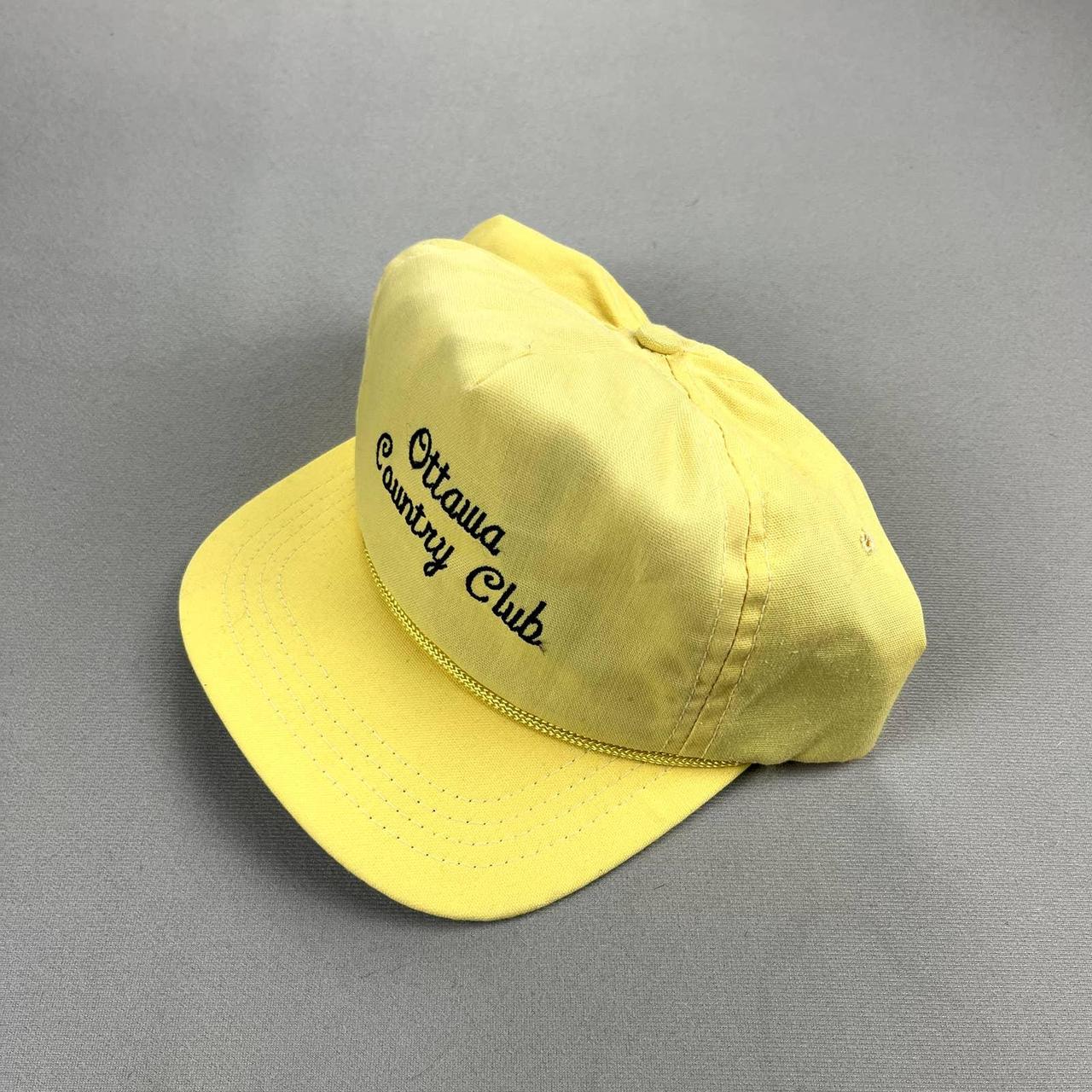 PGA Tour Men's Yellow and Green Hat | Depop