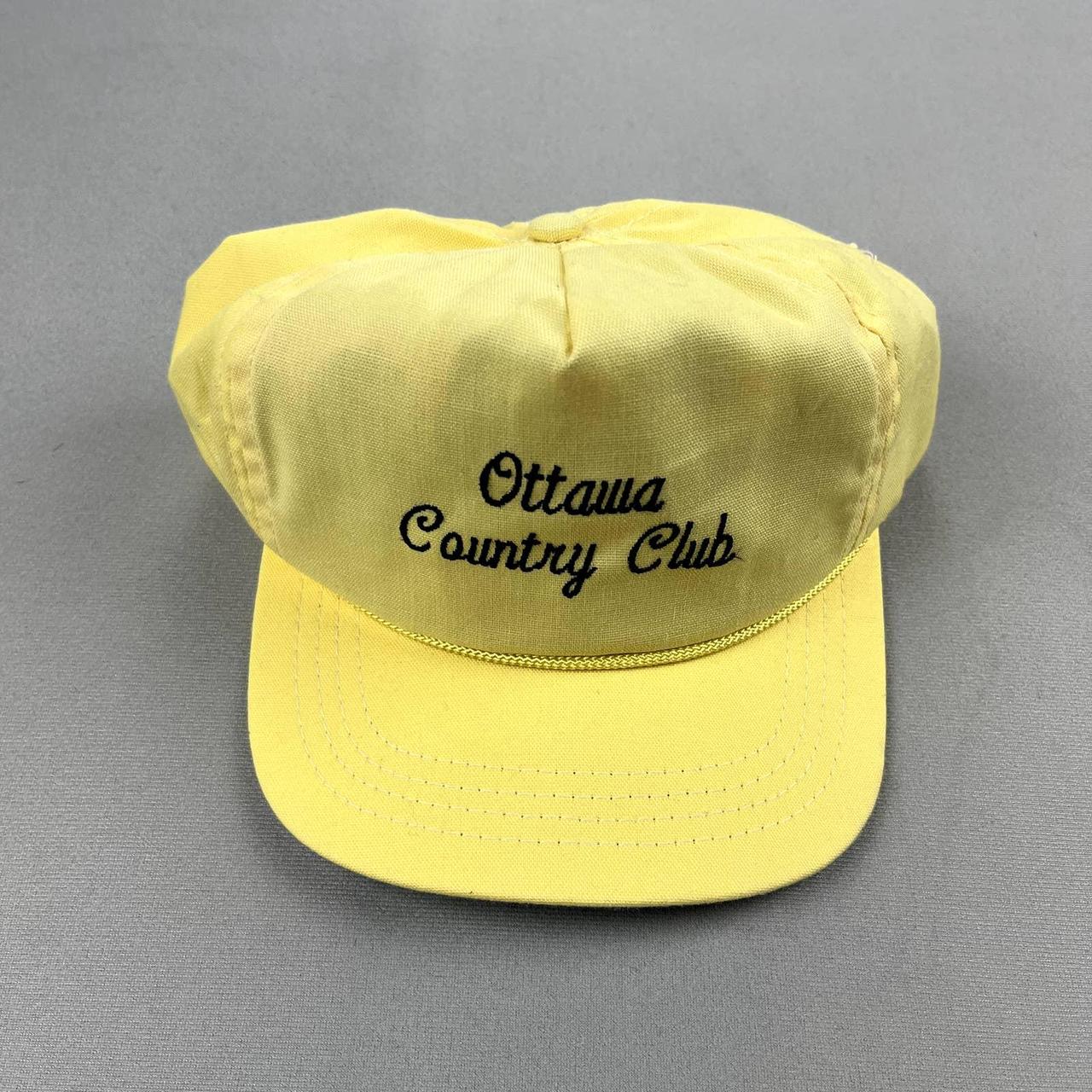 PGA Tour Men's Yellow and Green Hat | Depop