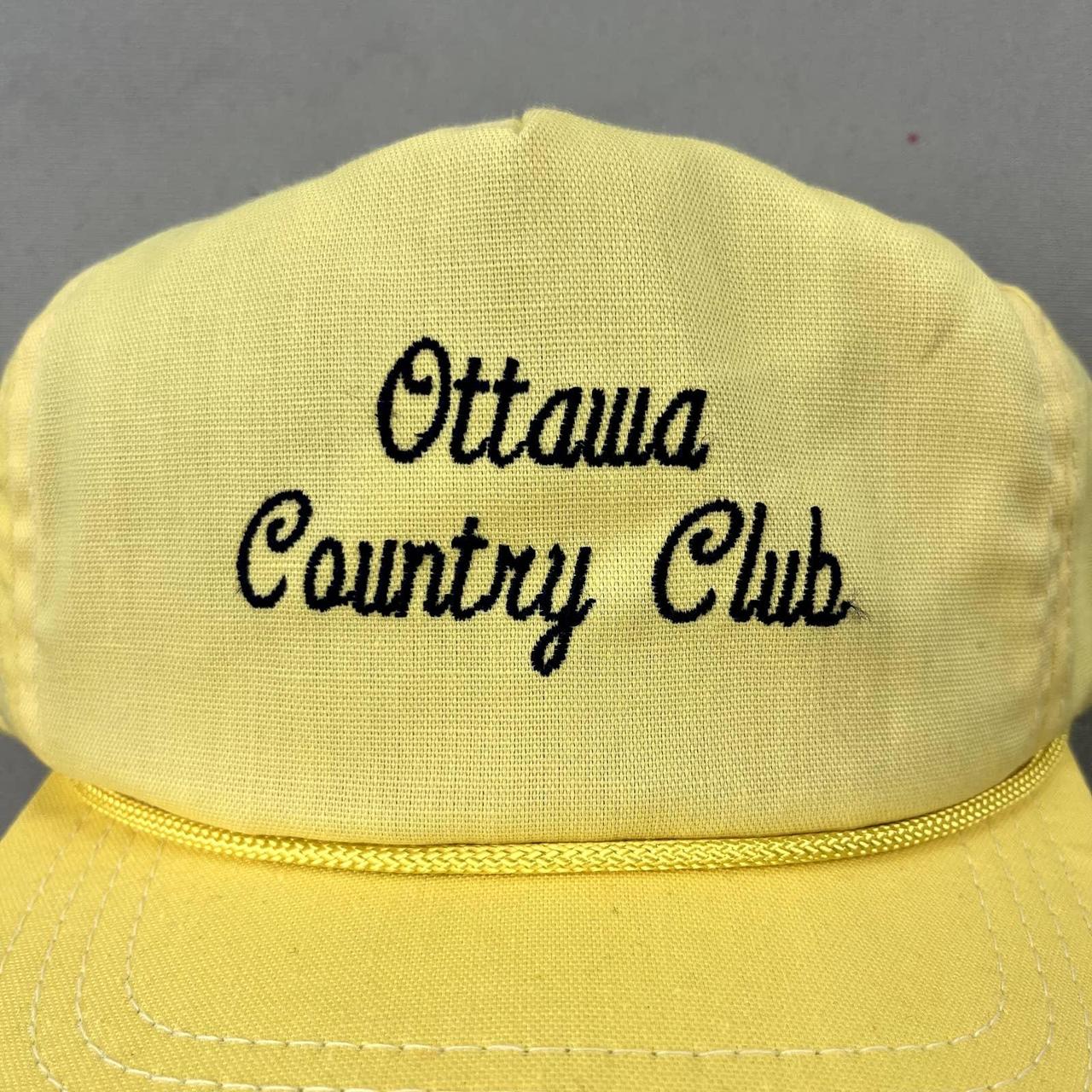 PGA Tour Men's Yellow and Green Hat | Depop
