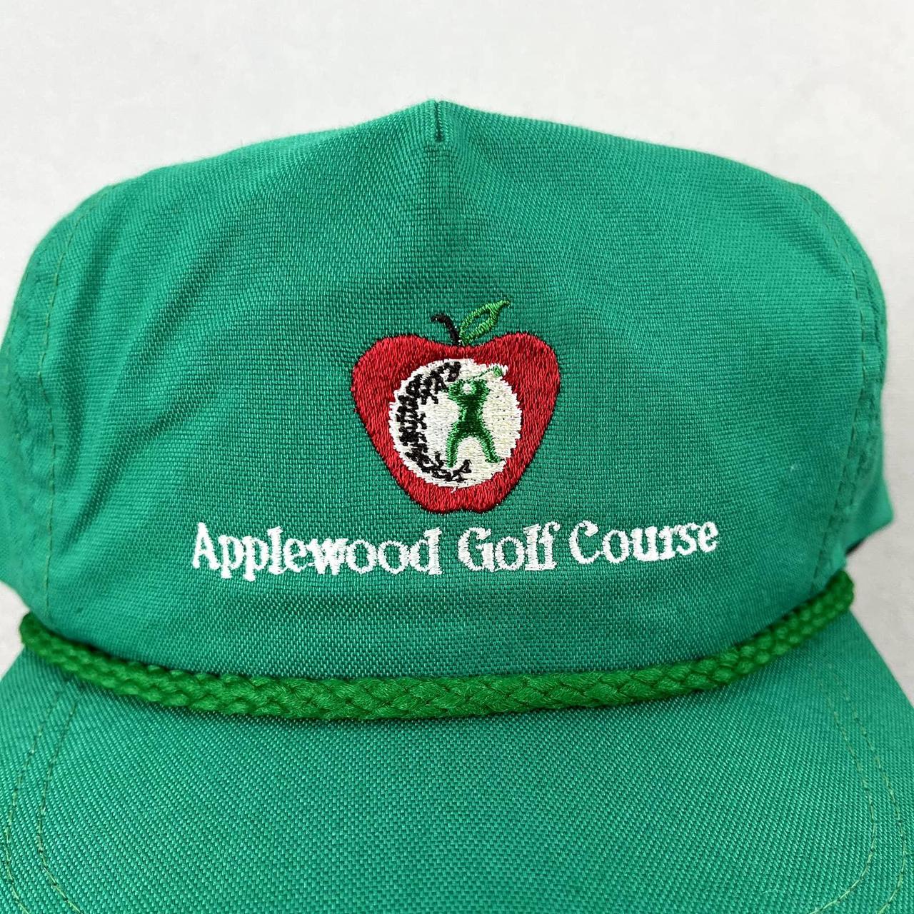 Vintage Golf Hat Cap Green Applewood Course Links... - Depop
