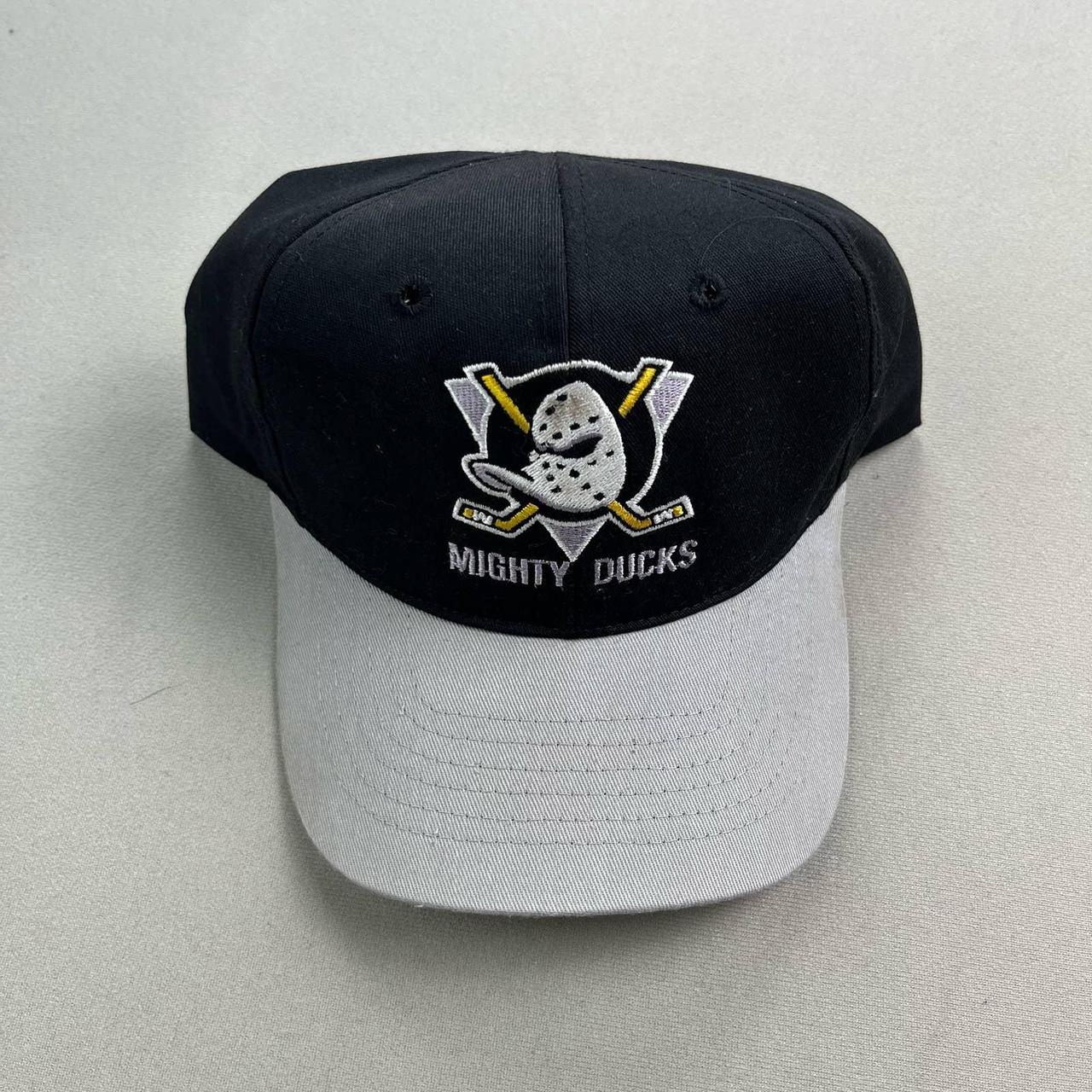 Vintage Anaheim Mighty Ducks Hat Cap Snapback Black... - Depop