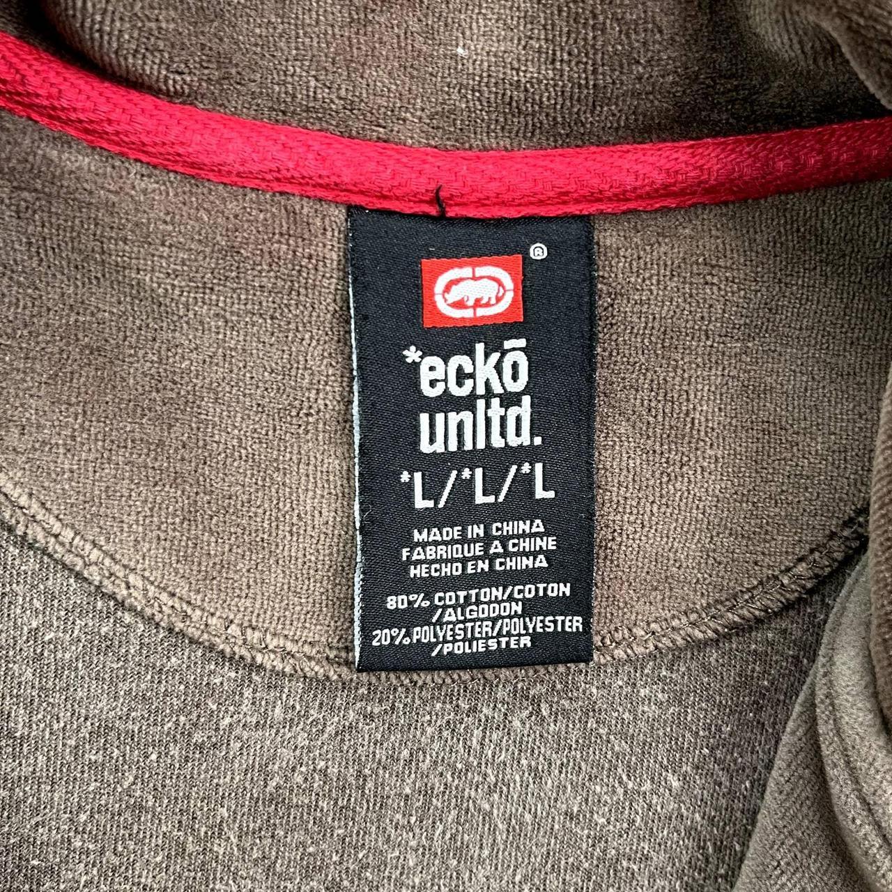 Vintage Ecko Unltd Track Jacket Mens Small Brown Tan... - Depop