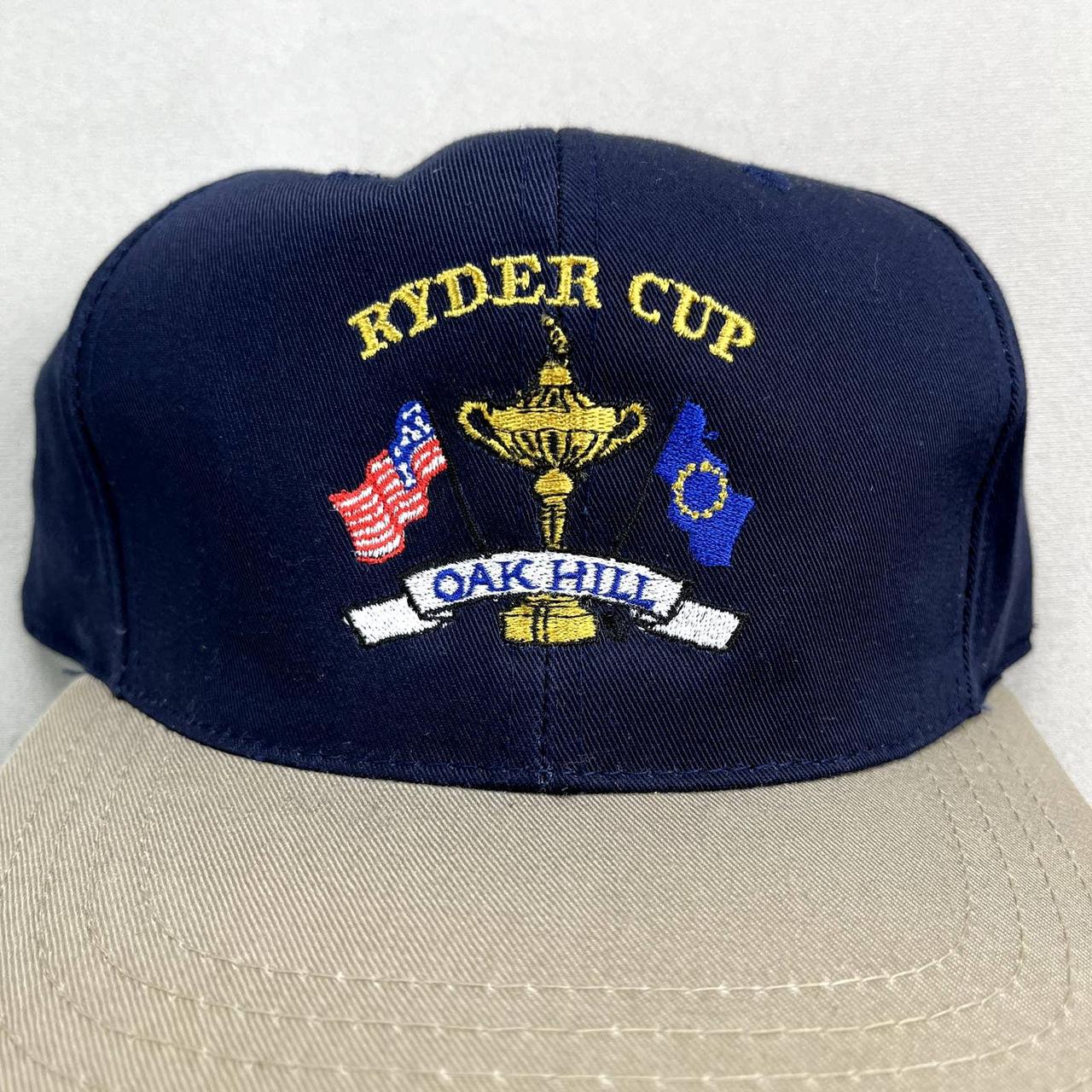 Vintage Ryder Cup Golf Hat Cap Fitted 7-1/4 Navy... - Depop