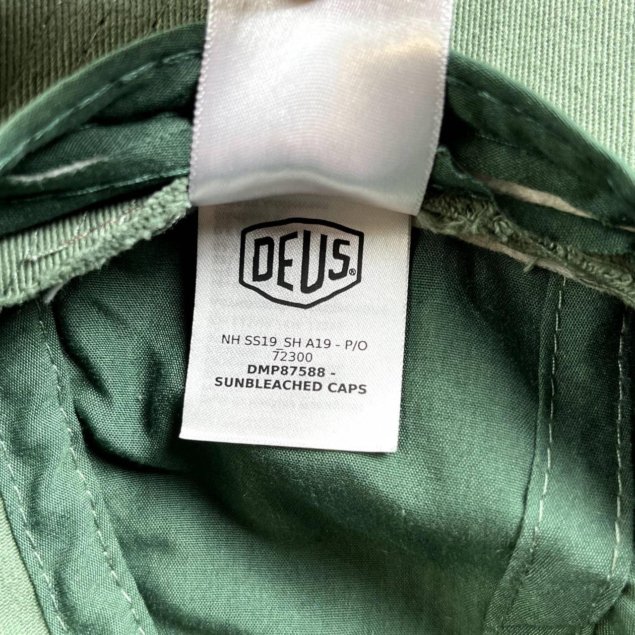 Deus Ex Machina Hat Cap Strapback Green Sunbleached... - Depop