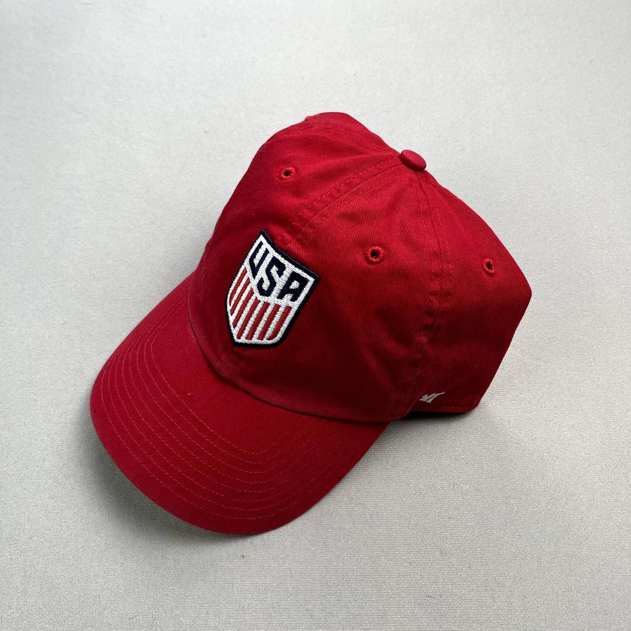 Team USA Soccer Hat Cap Strapback Red '47 National... - Depop
