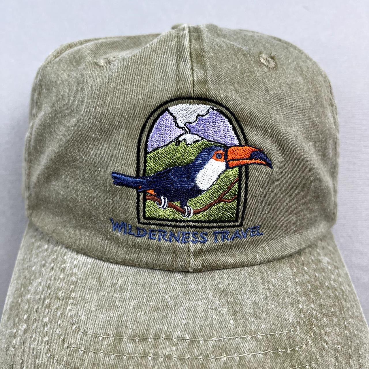 Vintage Animal Wilderness Hat Cap Strapback Tan... - Depop