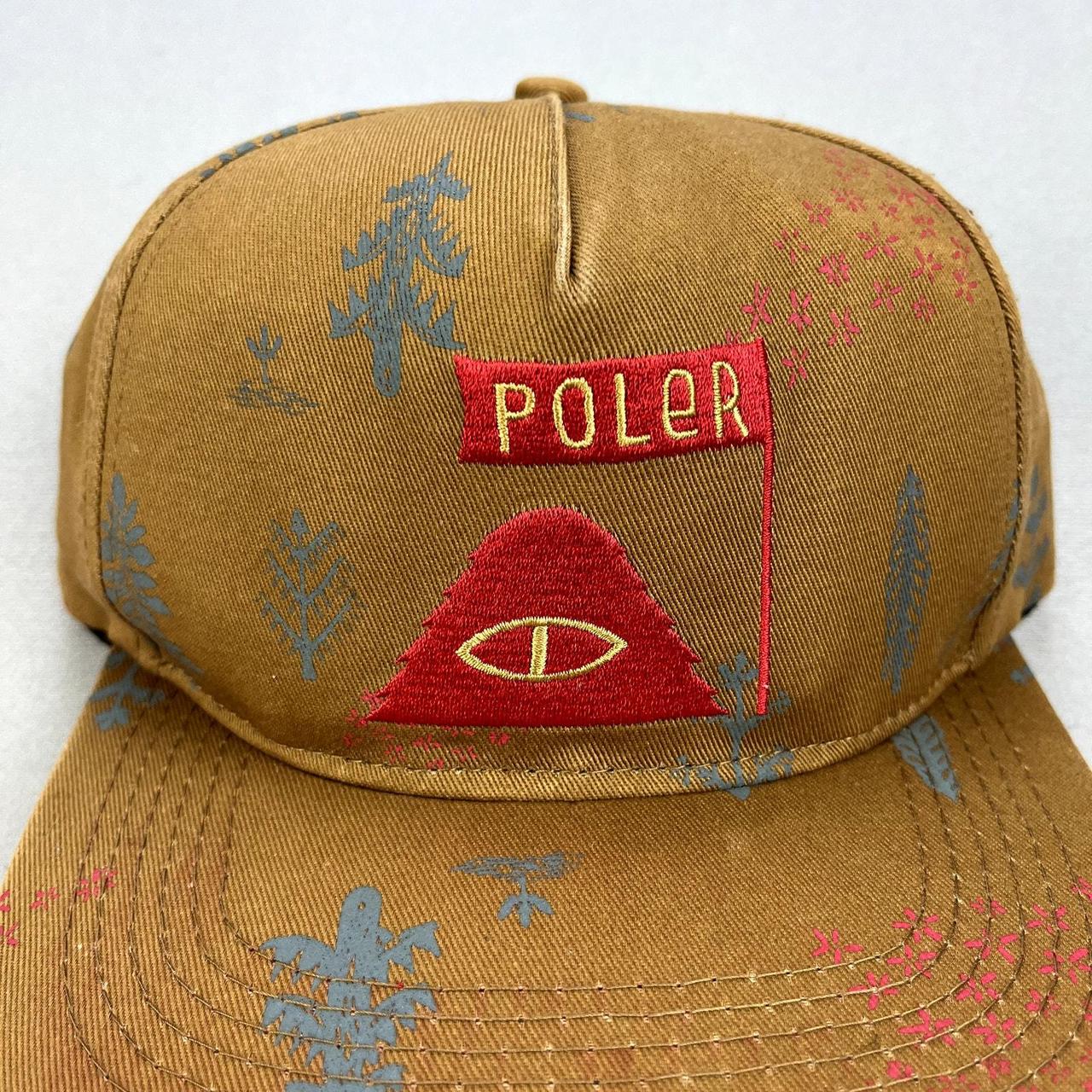 Poler Stuff Trees Hat Cap Snapback Tan Logo... | Depop