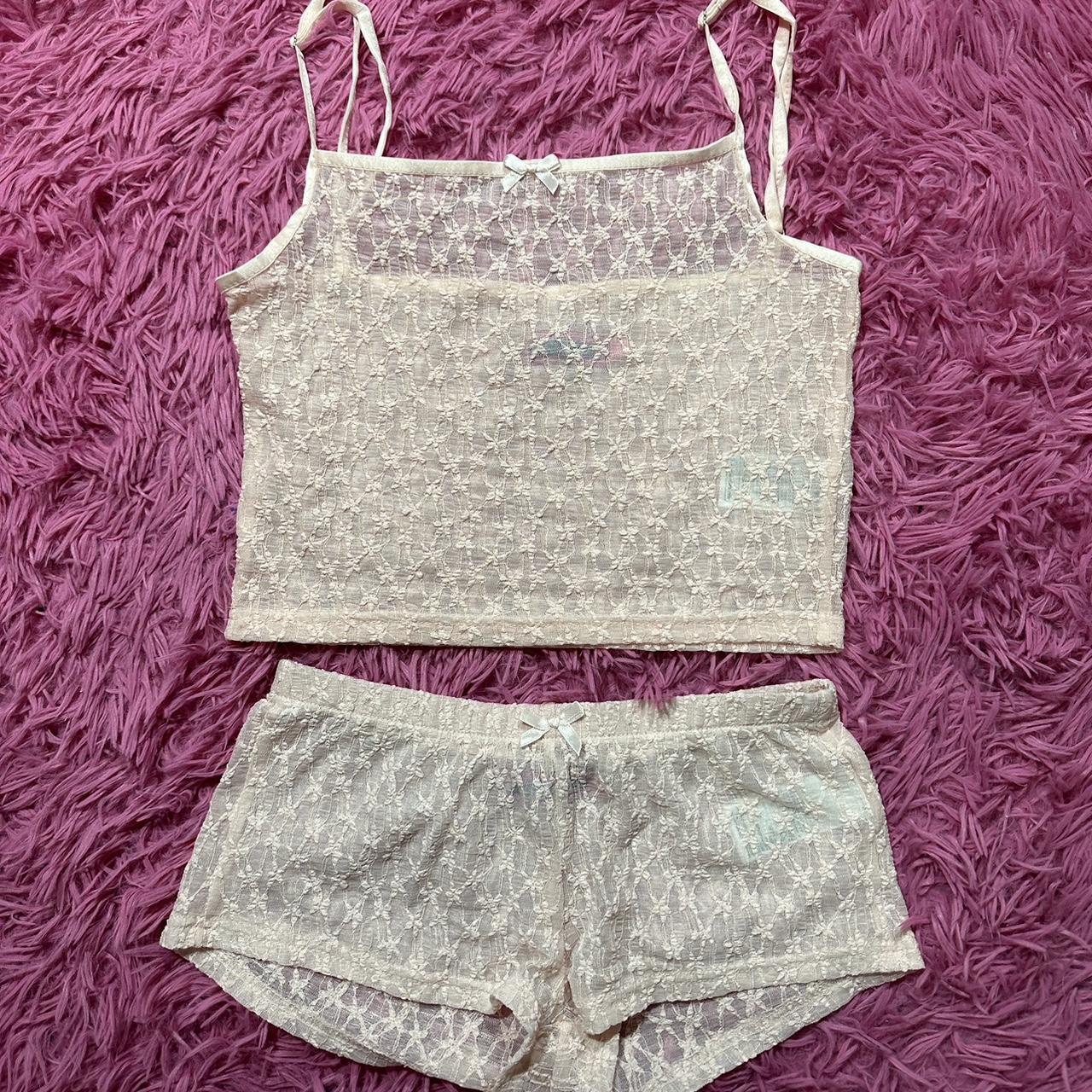 EDIKTED BABY PINK MATCHING SET size: xs shipping:... - Depop