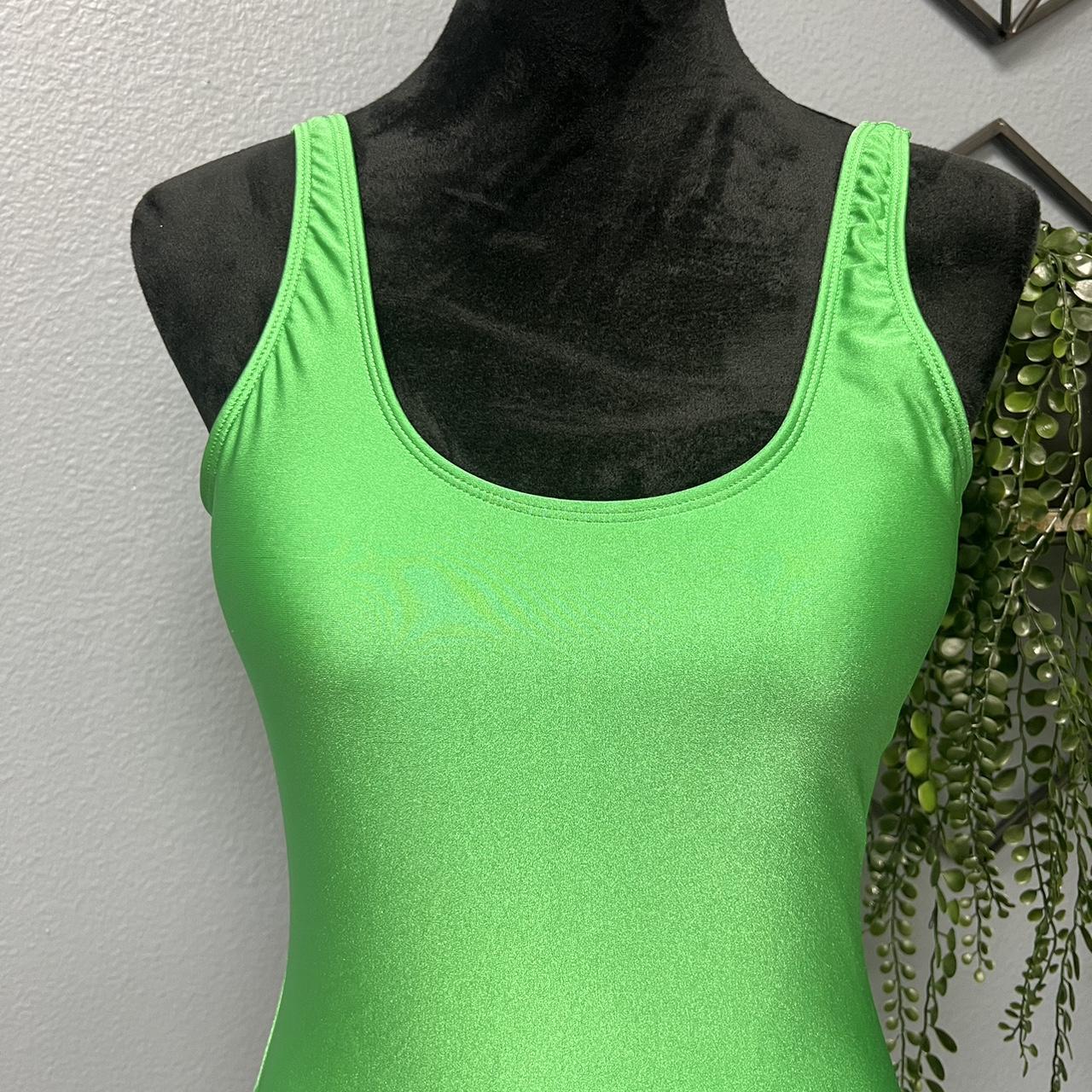 neon green one piece swimsuit ***disclaimer Please... - Depop