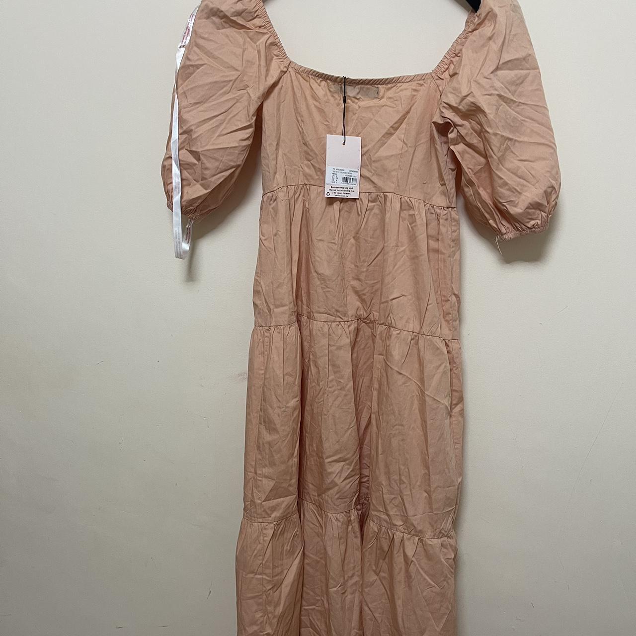 Missguided summer dress Brand new with tags Peach... - Depop