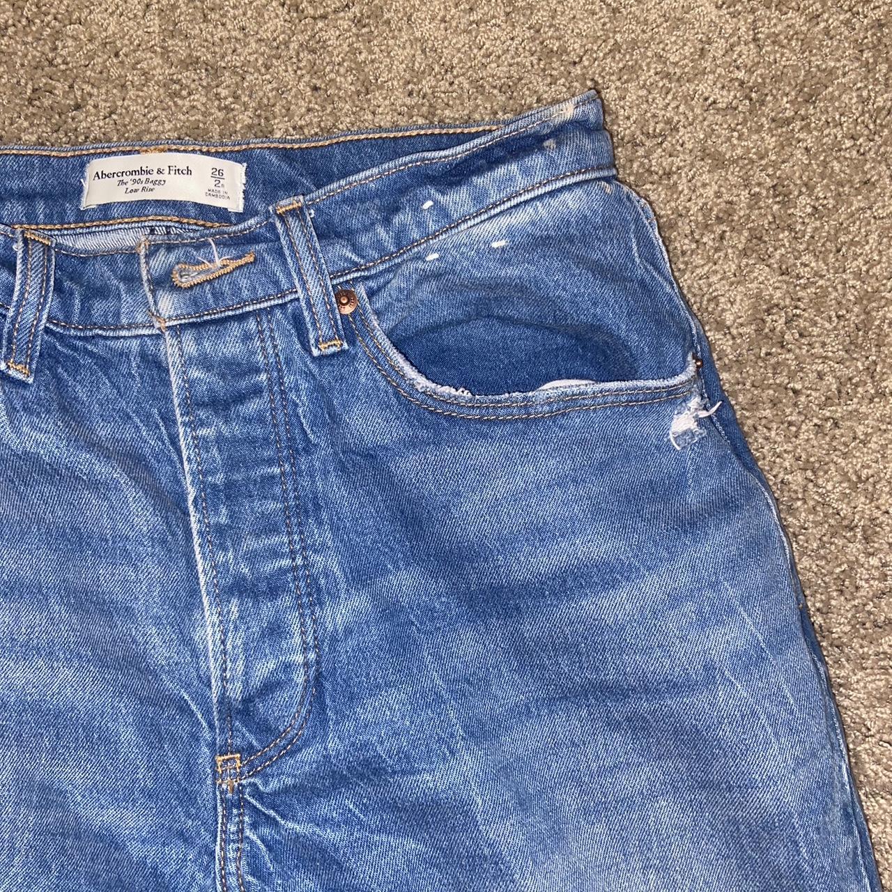 abercrombie 90s low rise jeans!... - Depop
