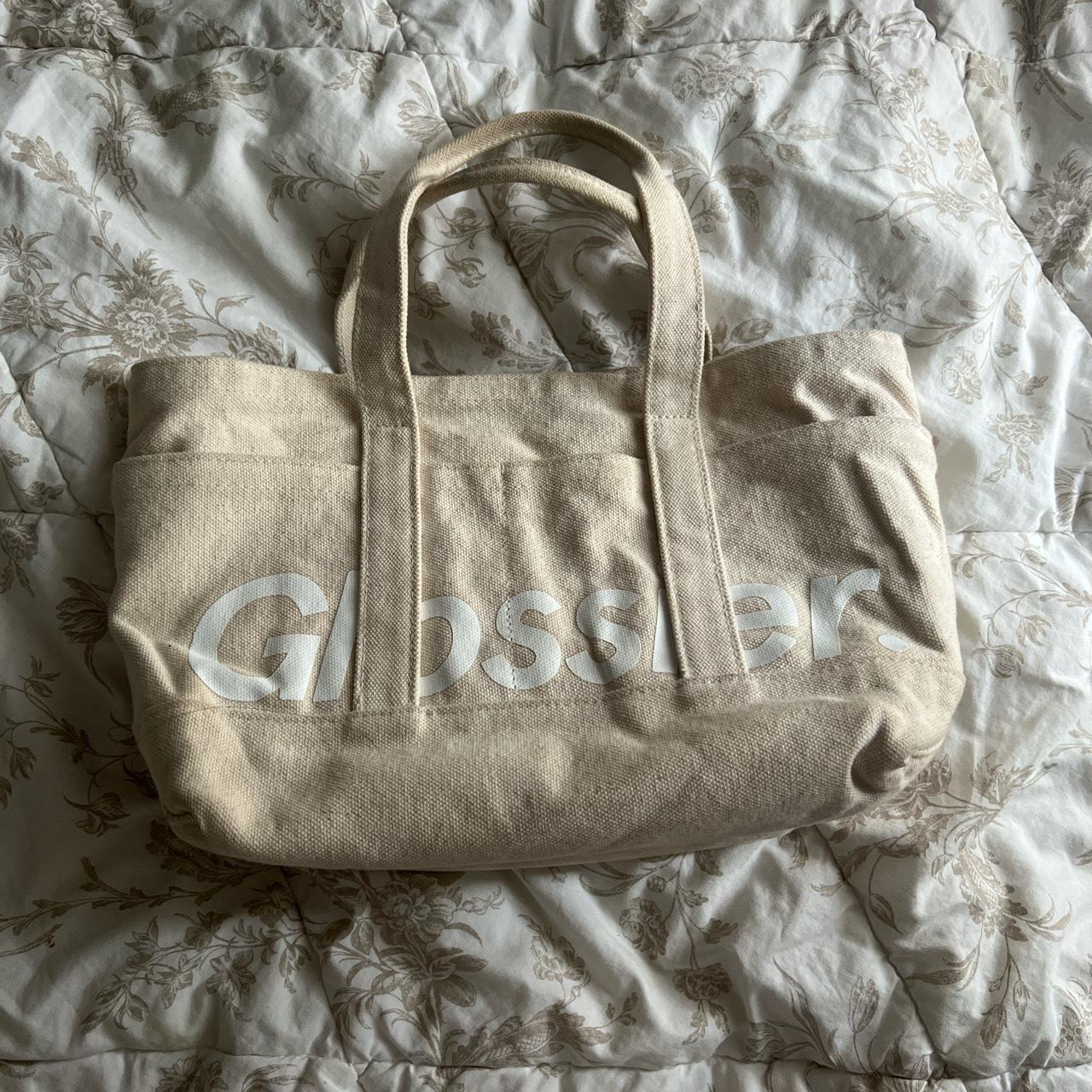 glossier tote bag will update later with better... - Depop