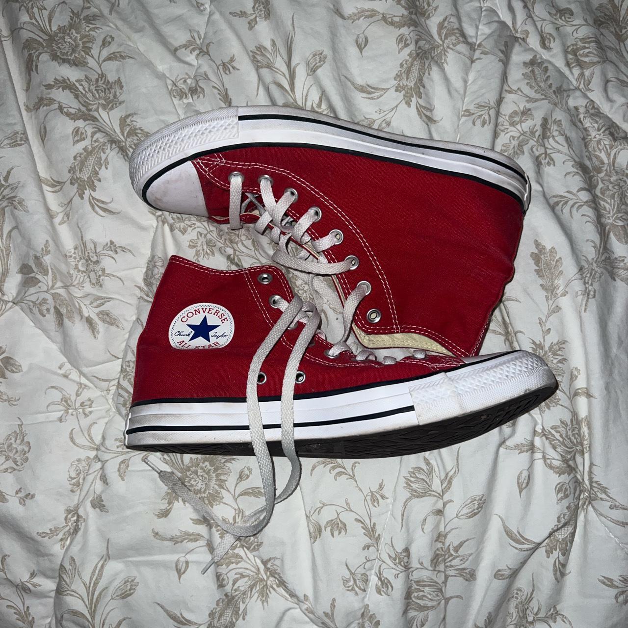 red converse size 8 in mens, 10 in womens (26.5... - Depop red converse size 8 in mens, 10 in womens (26.5... - Depop