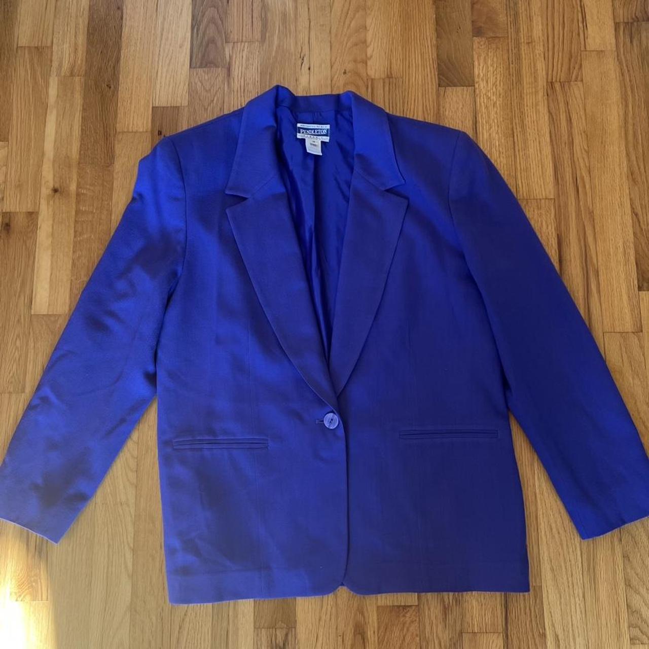 Purple Pendleton women’s blazer size 16 - Depop