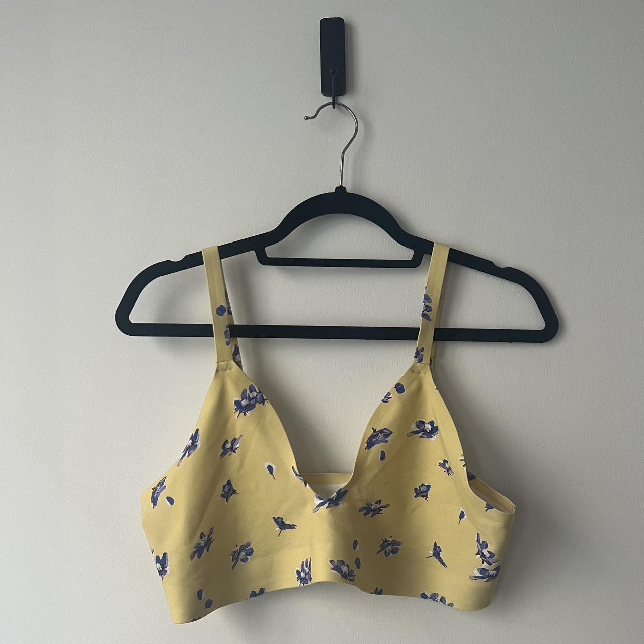 Parade bralette — size xl — yellow floral print... - Depop