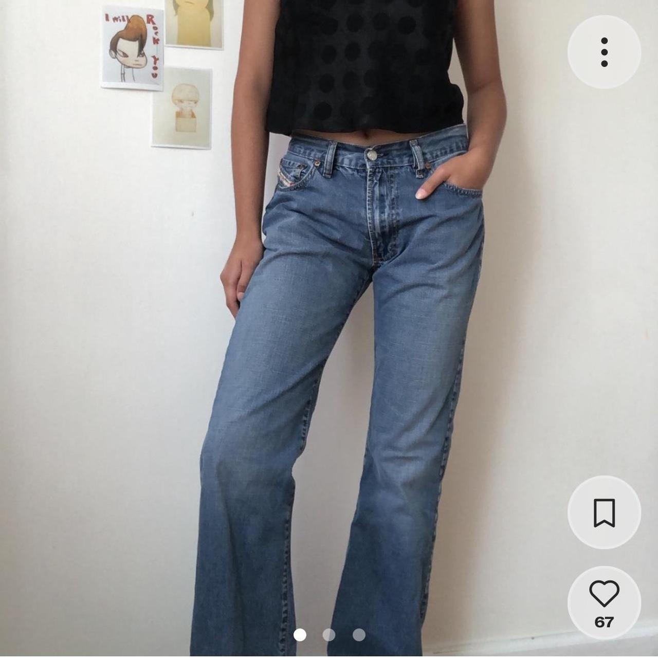 Repop from @girlOnearth 2000s Diesel bootcut jeans!... - Depop