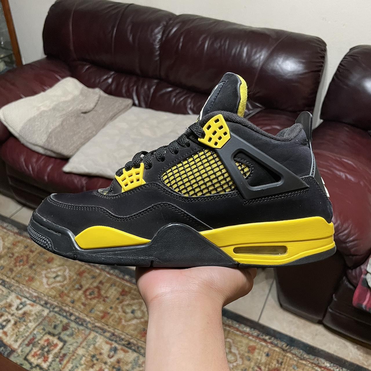 Jordan 4 Yellow Thunder 100% authentic, feel free to... - Depop