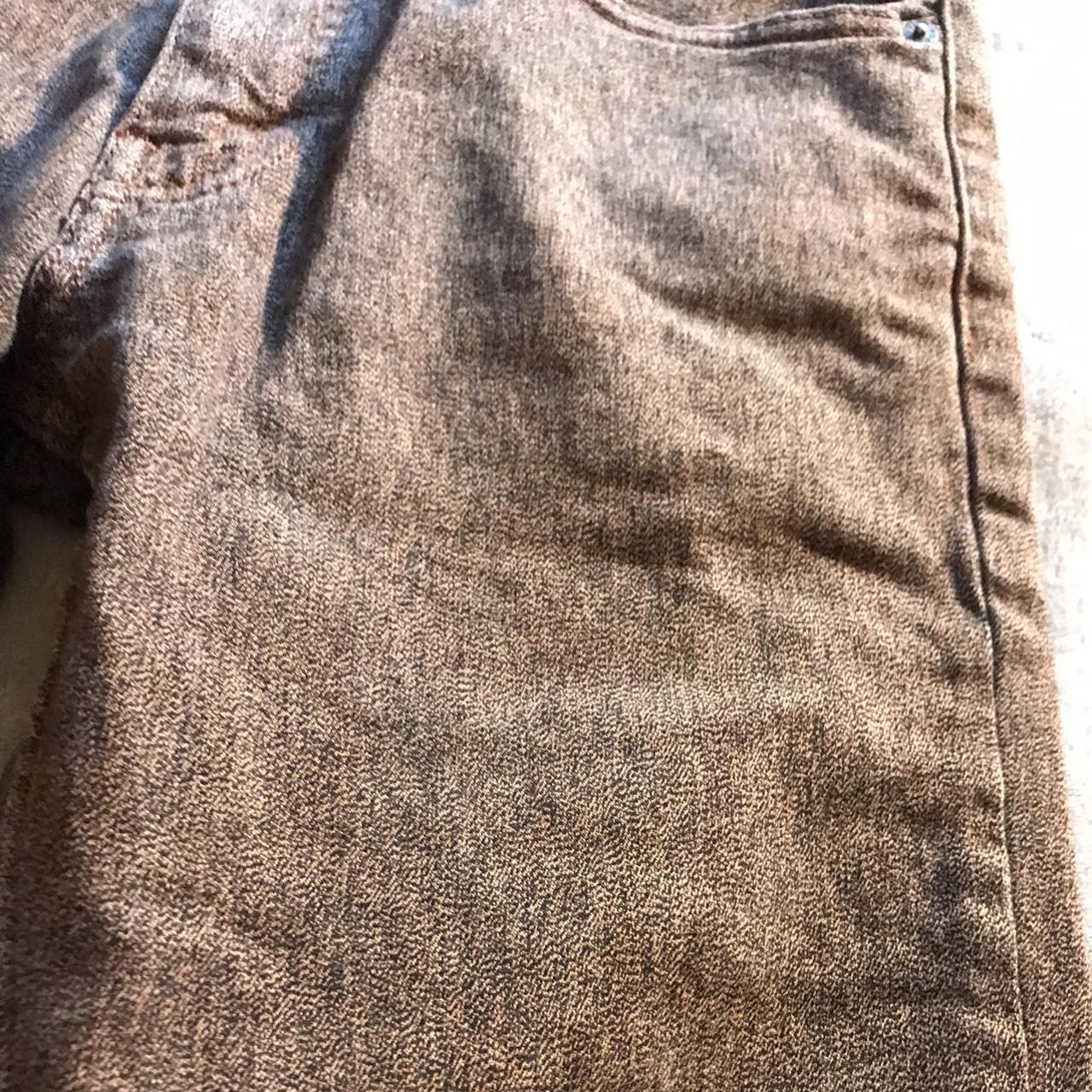 Levi’s Brown Patterned Jeans Barely worn and snug fit - Depop