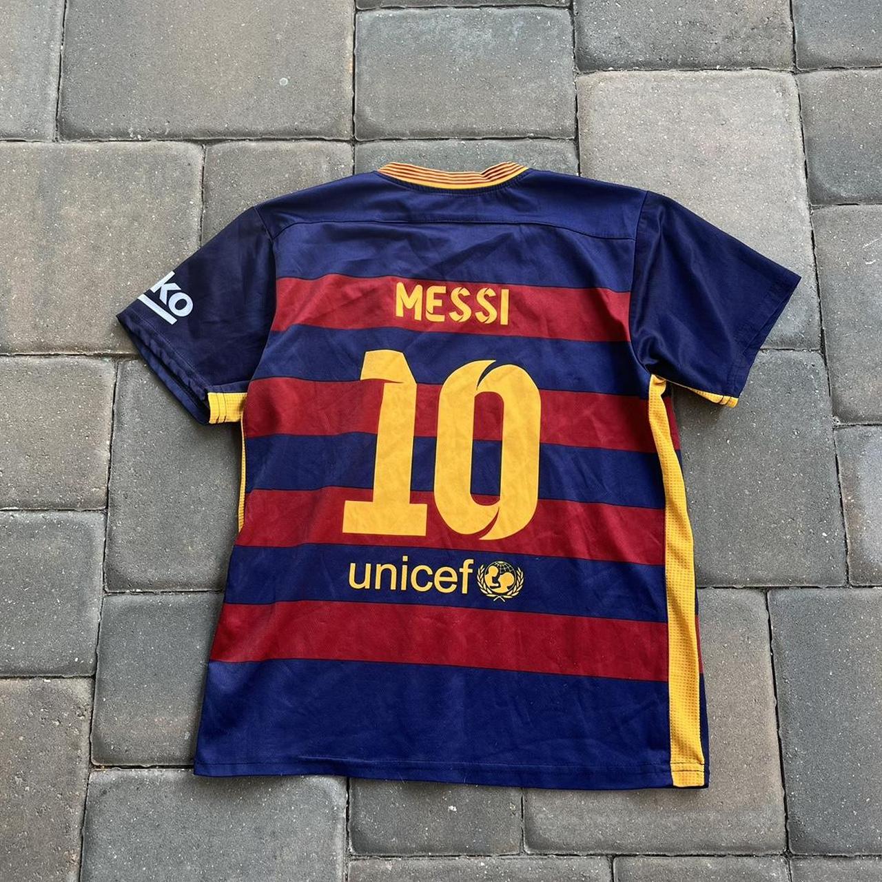 Y2K boho Messi Barcelona soccer jersey women’s... - Depop