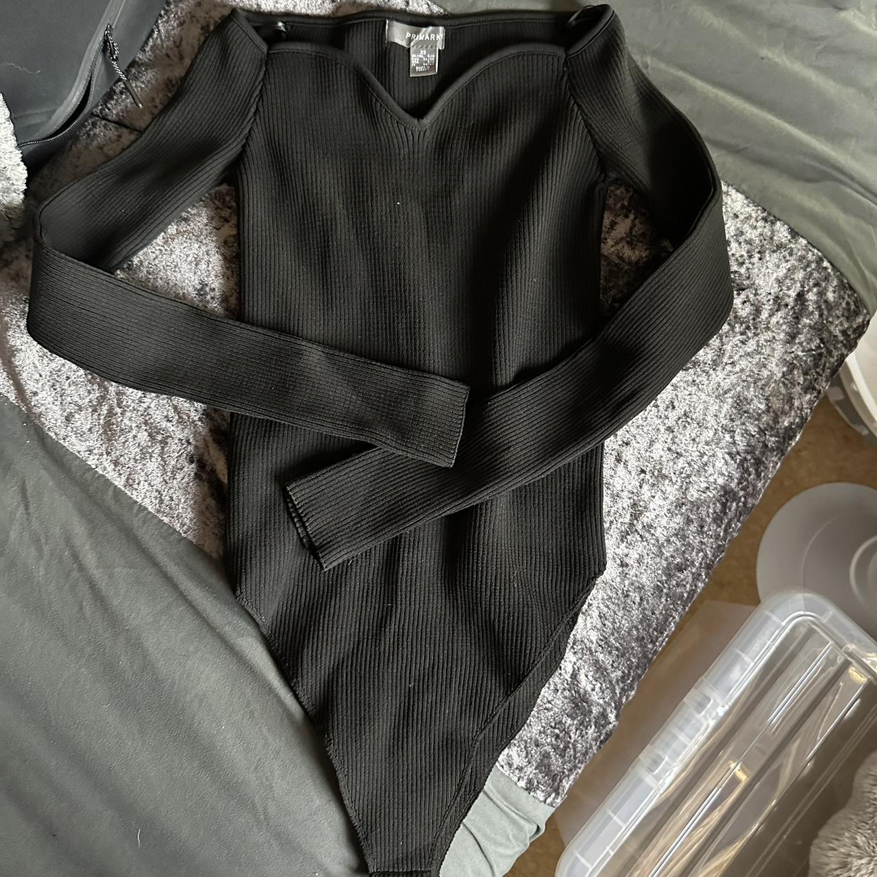 Primark black cotton thick material long sleeved... - Depop