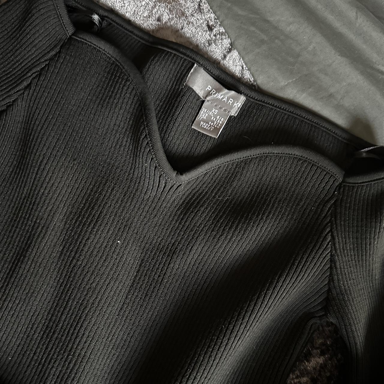 Primark black cotton thick material long sleeved... - Depop