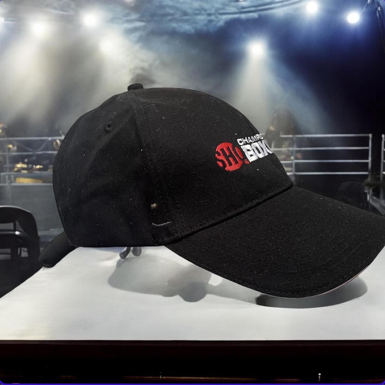 Red and black Champion Boxing cap Vintage Showtime... - Depop