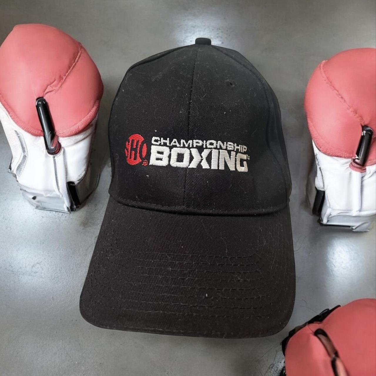 Red and black Champion Boxing cap Vintage Showtime... - Depop