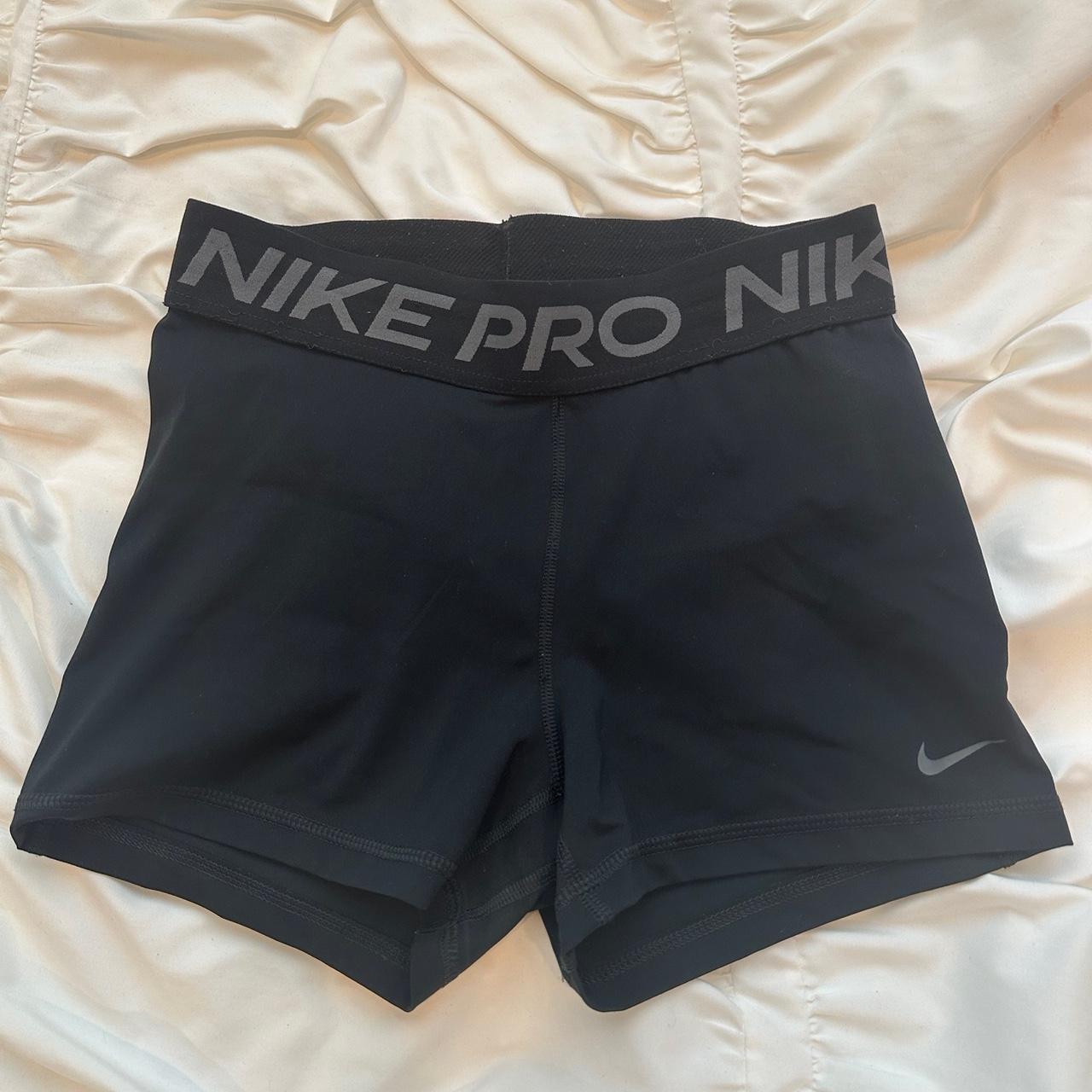 Nike pro black shorts #nikeshorts #nikepros #nike... | Depop