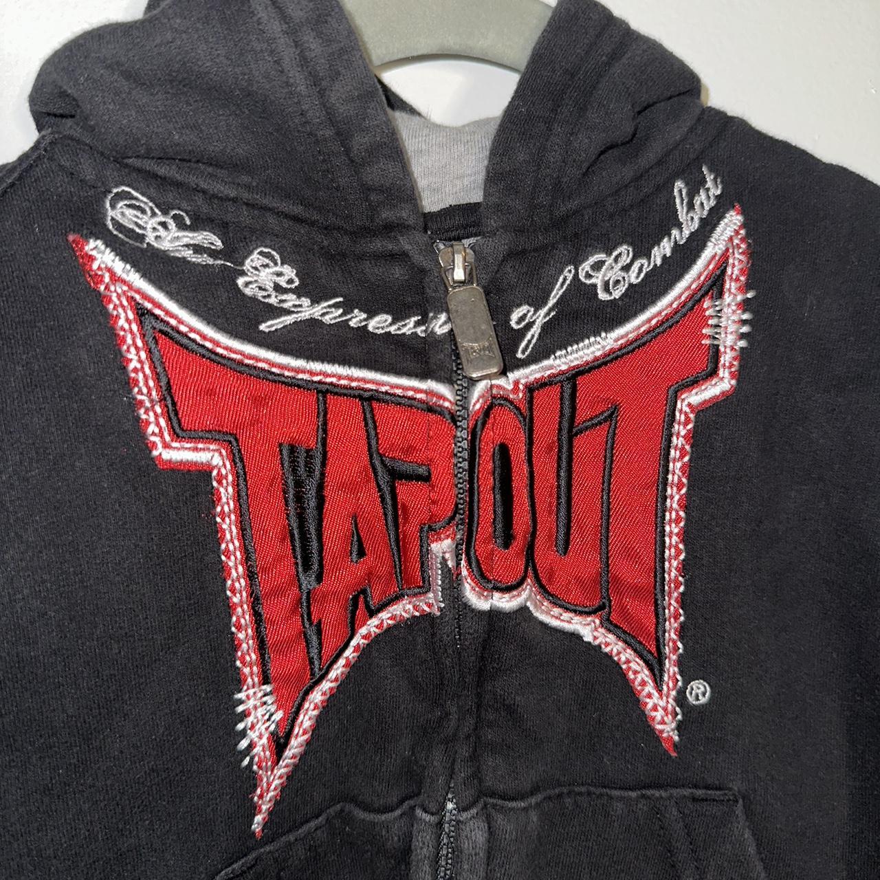 Kids Tapout zip up jacket Some wash/fading to... - Depop