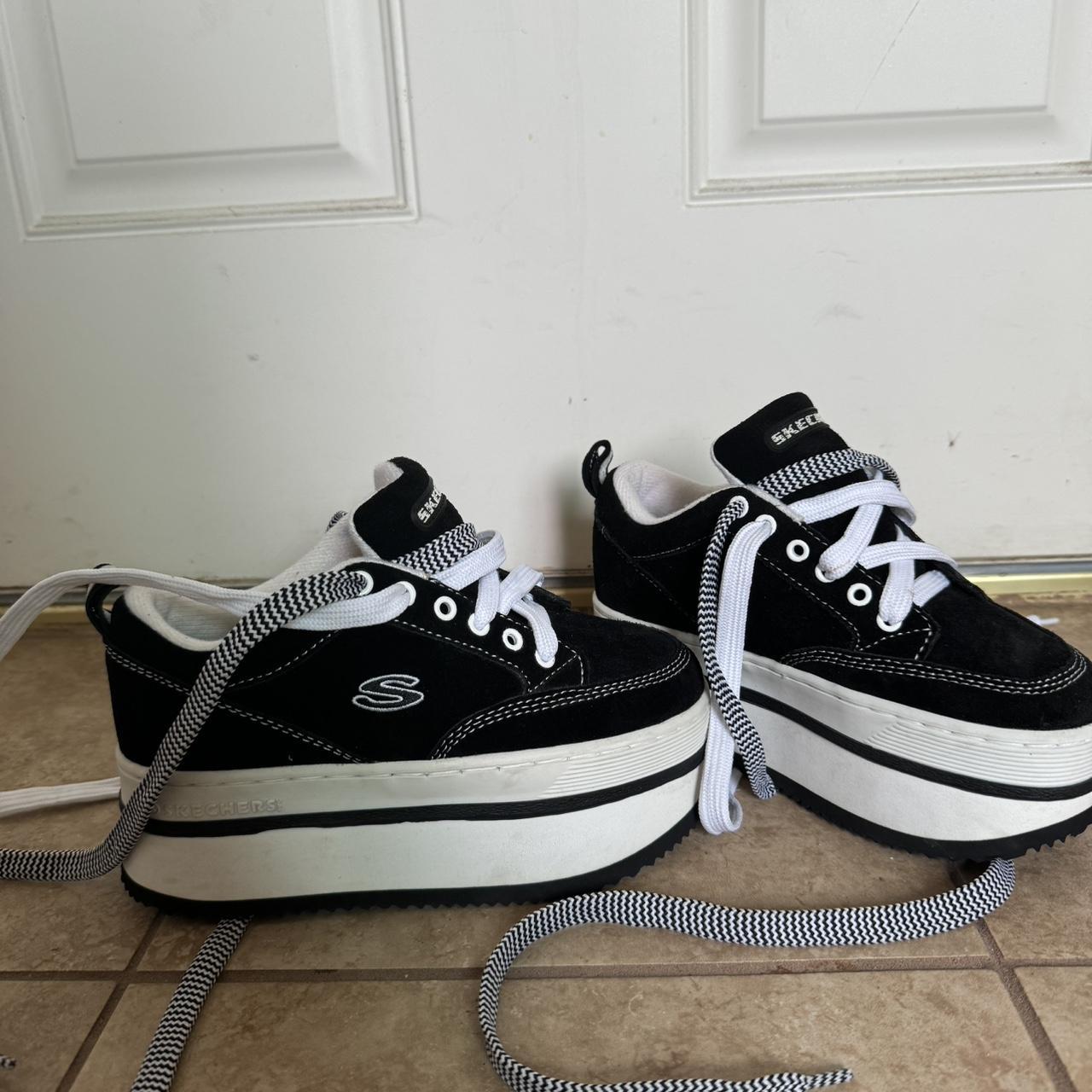 super rare vintage chunky platform sketchers. womens... - Depop