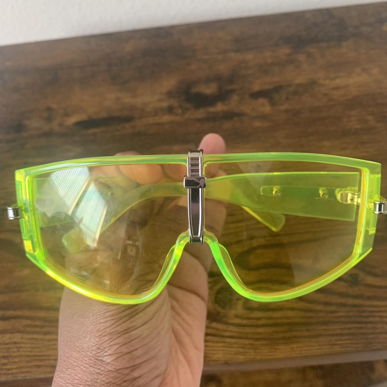 Neon Clear Jupiter Sunglasses. Want some cute and... - Depop