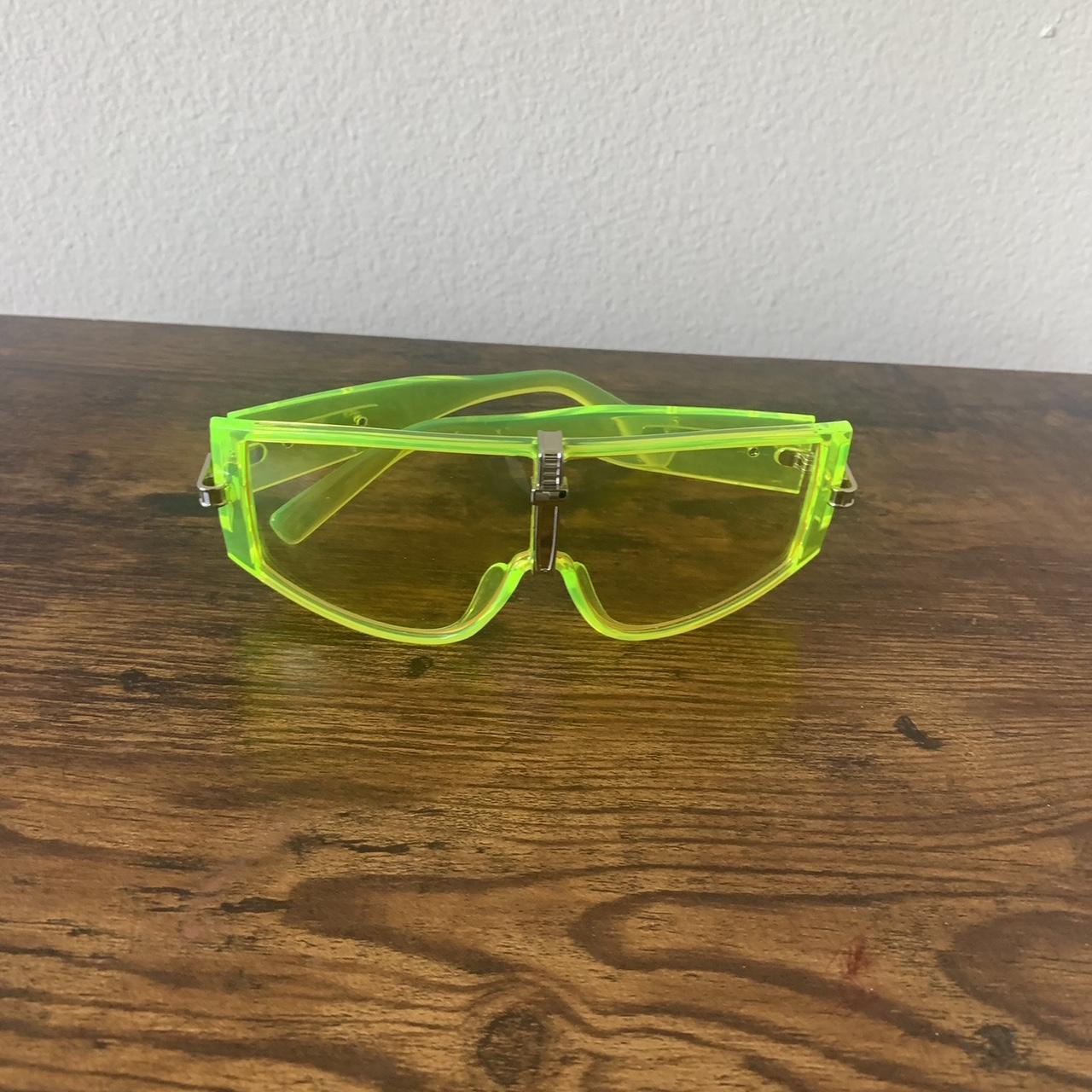 Neon Clear Jupiter Sunglasses. Want some cute and... - Depop