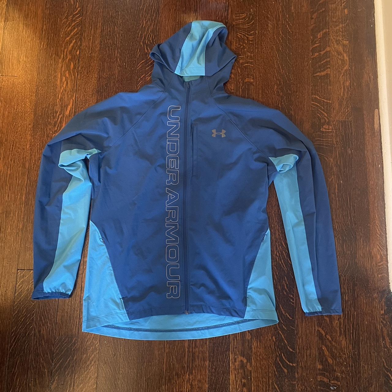 Blue Under Armour Athletic Jacket Size M Great... - Depop