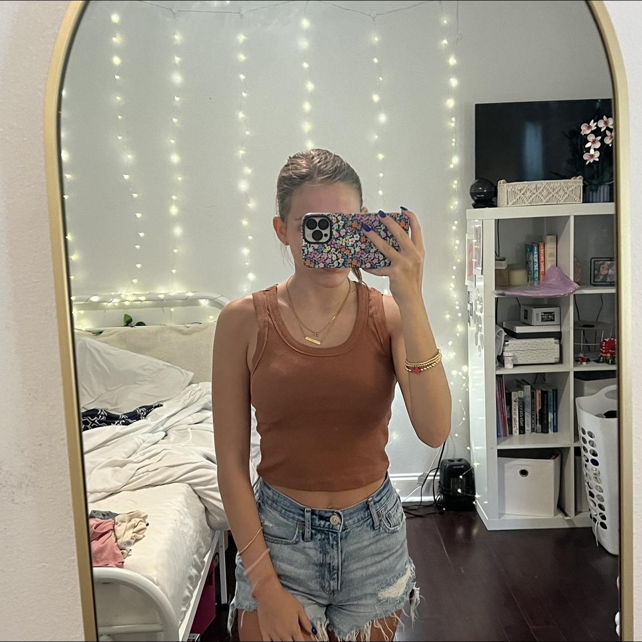 super cute brown pacsun top not available anymore... - Depop