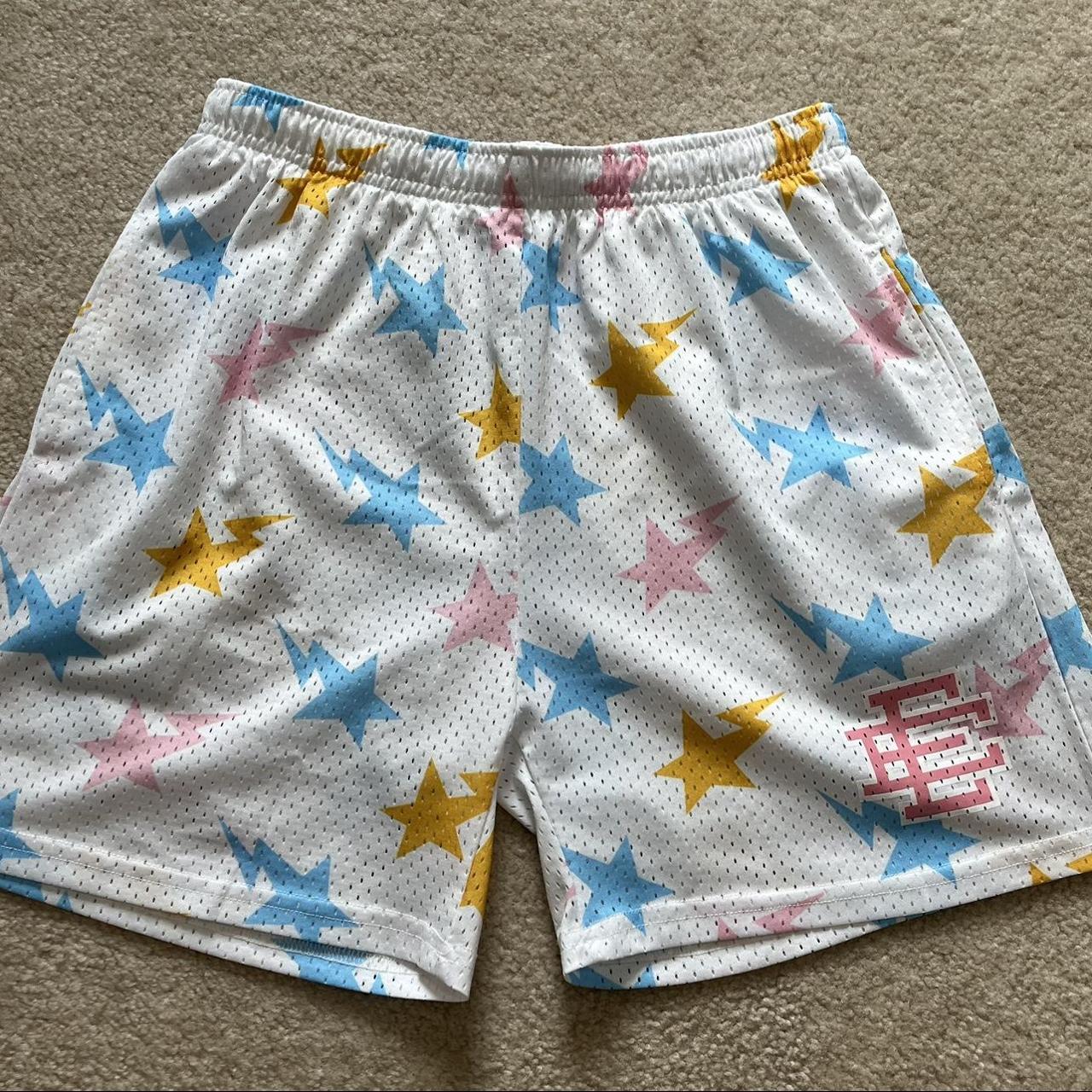 (FAKE) multi-color Eric Emanuel shorts... - Depop