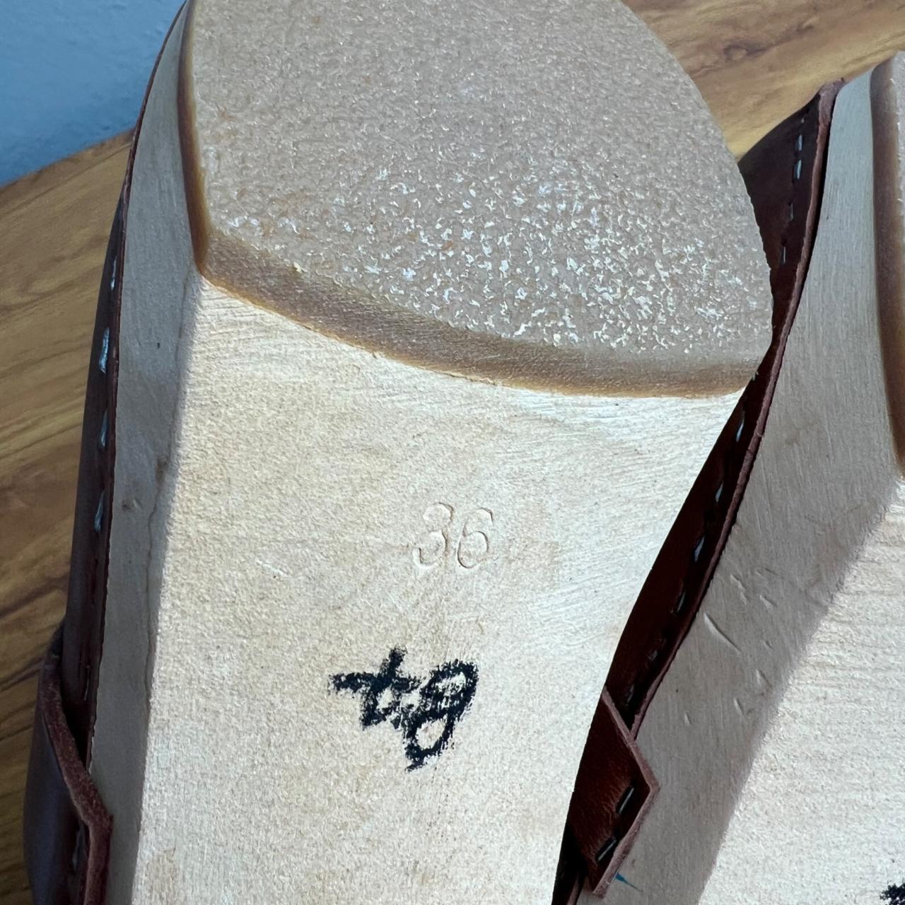 Swedish Hasbeens Clogs Womens Size 6 Brown Leather... | Depop