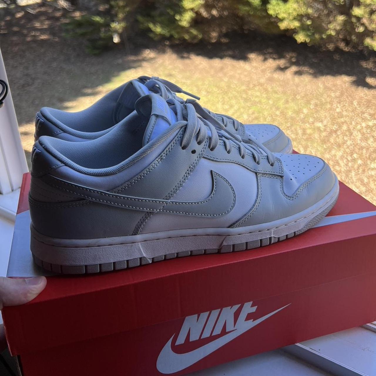 Grey nike sb dunks Slightly used but still have... - Depop