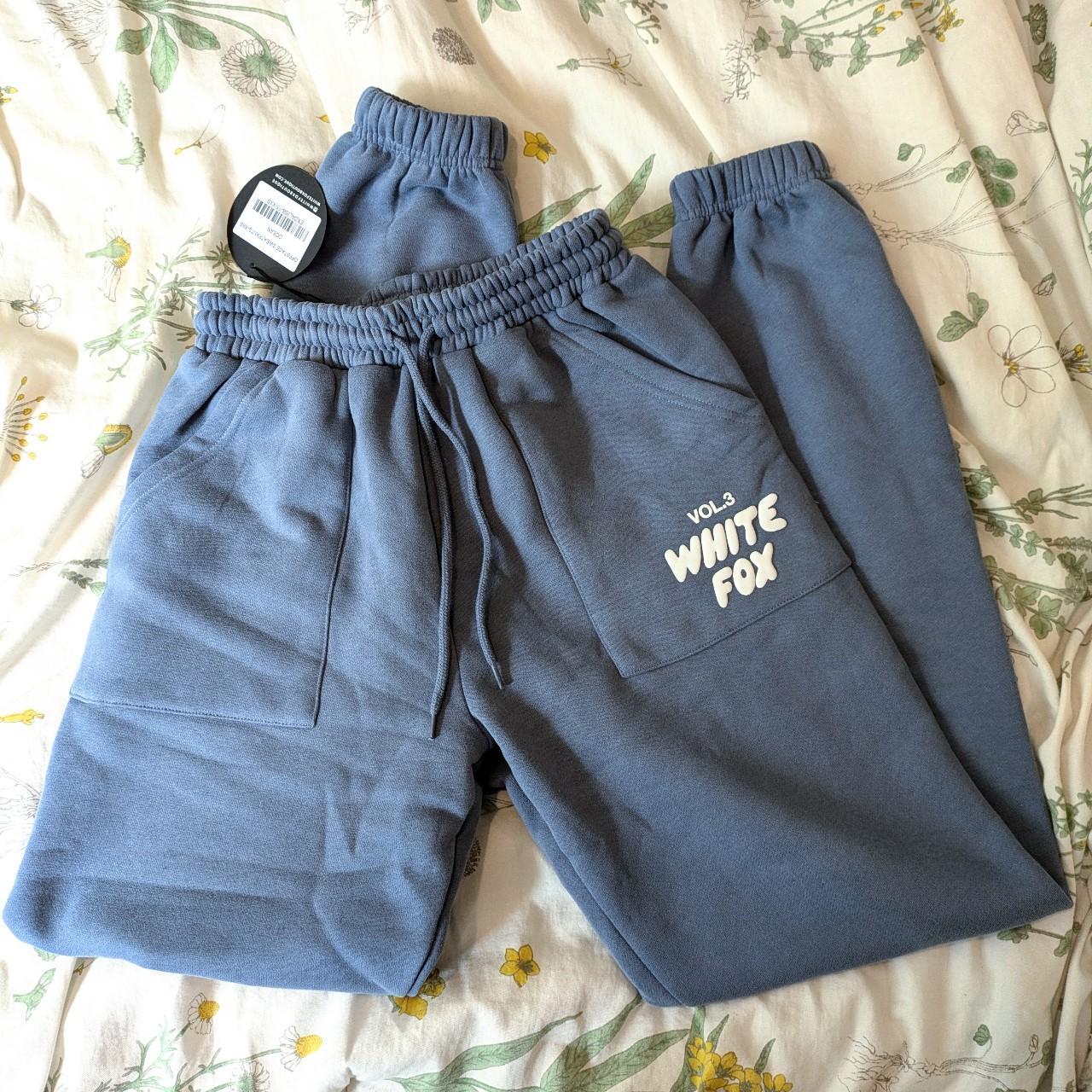 NWT White Fox offstage sweatpants in Ocean, size... - Depop