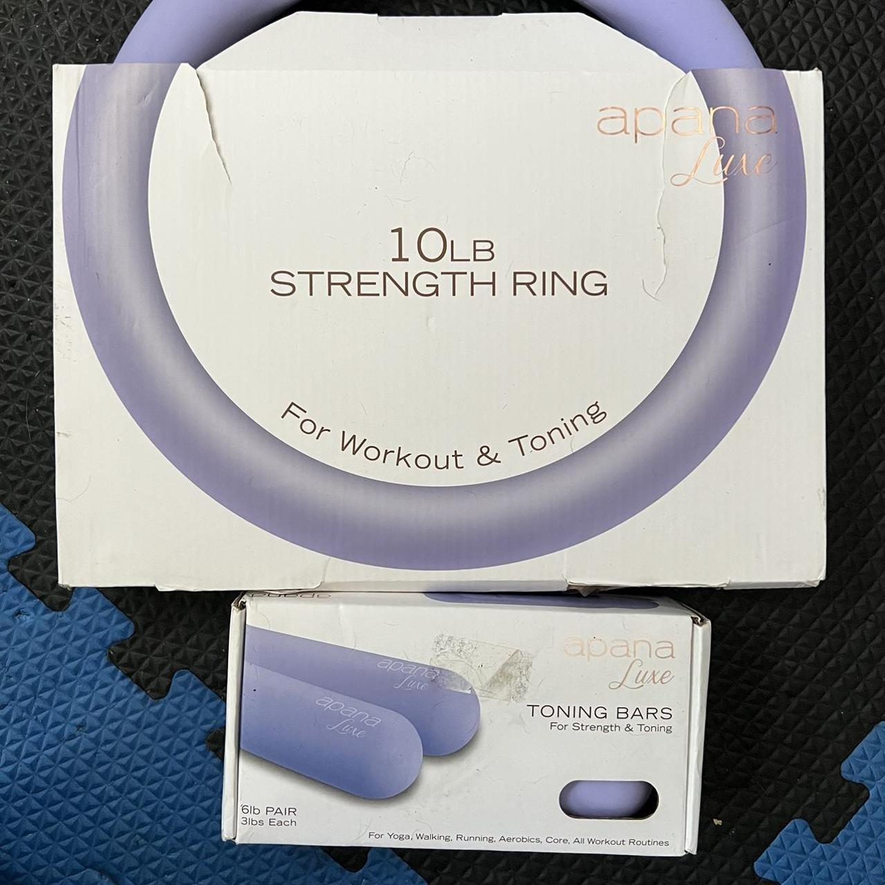 Apana ring , 10 pounds and Apana toning bars ,... - Depop