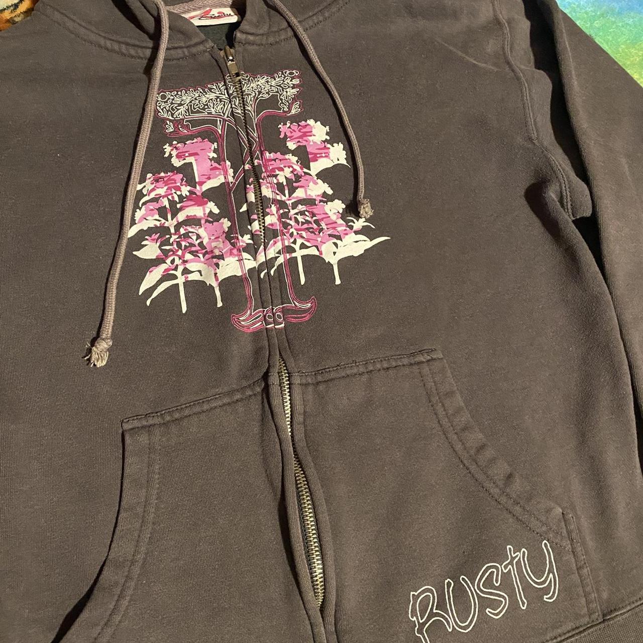 Rusty Y2K zip jacket SIZE:S SEE... - Depop