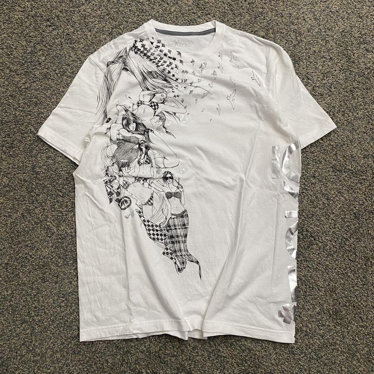 Marc Ecko Y2K Cyber tee SIZE: L Condition: worn,... - Depop