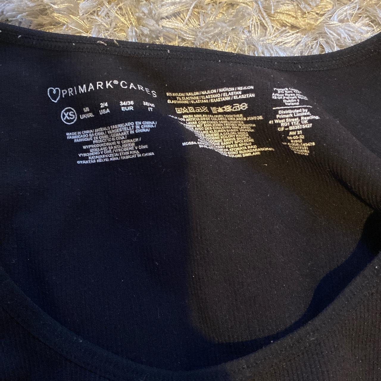 Black primark long sleeve ribbed top - Depop