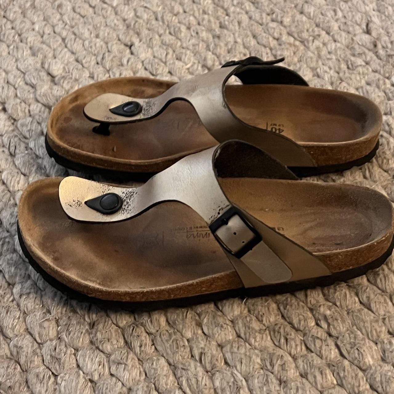 Klouds Silver Lining Rosas Metallic Pewter Slip On... | Depop