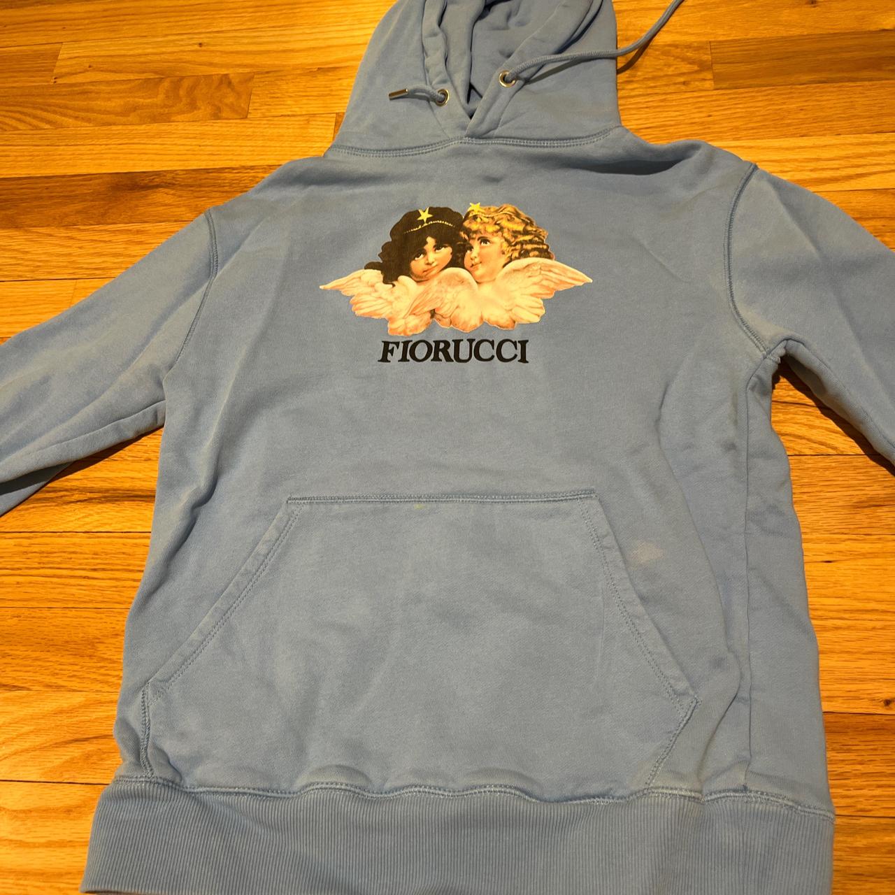 Fiorucci blue hoodie - Depop