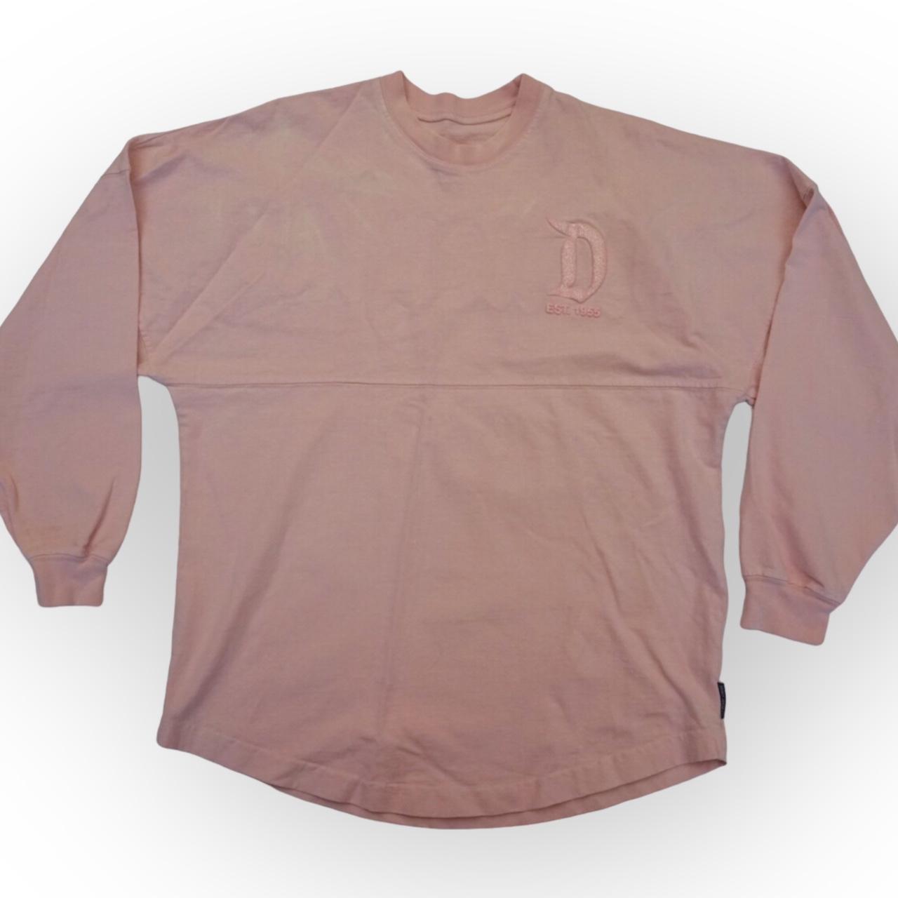 Disneyland Pastel Pink Glitter long sleeve spirit... - Depop