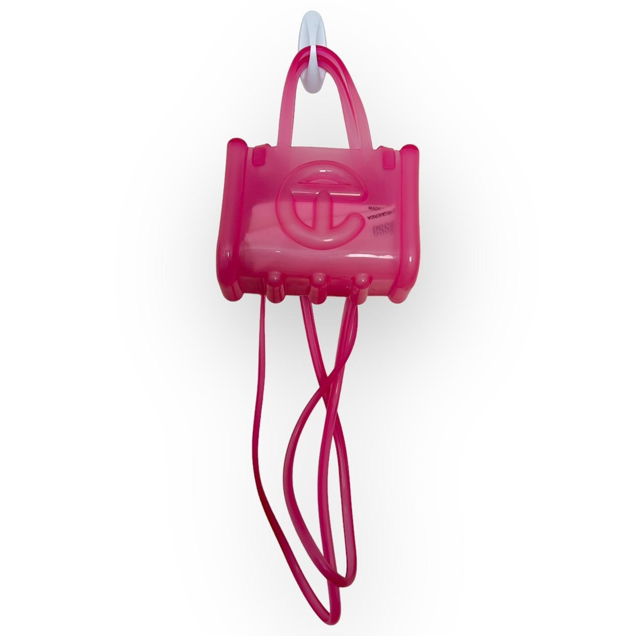 Telfar x Melissa Small Jelly Shopper Bag Clear Pink... - Depop