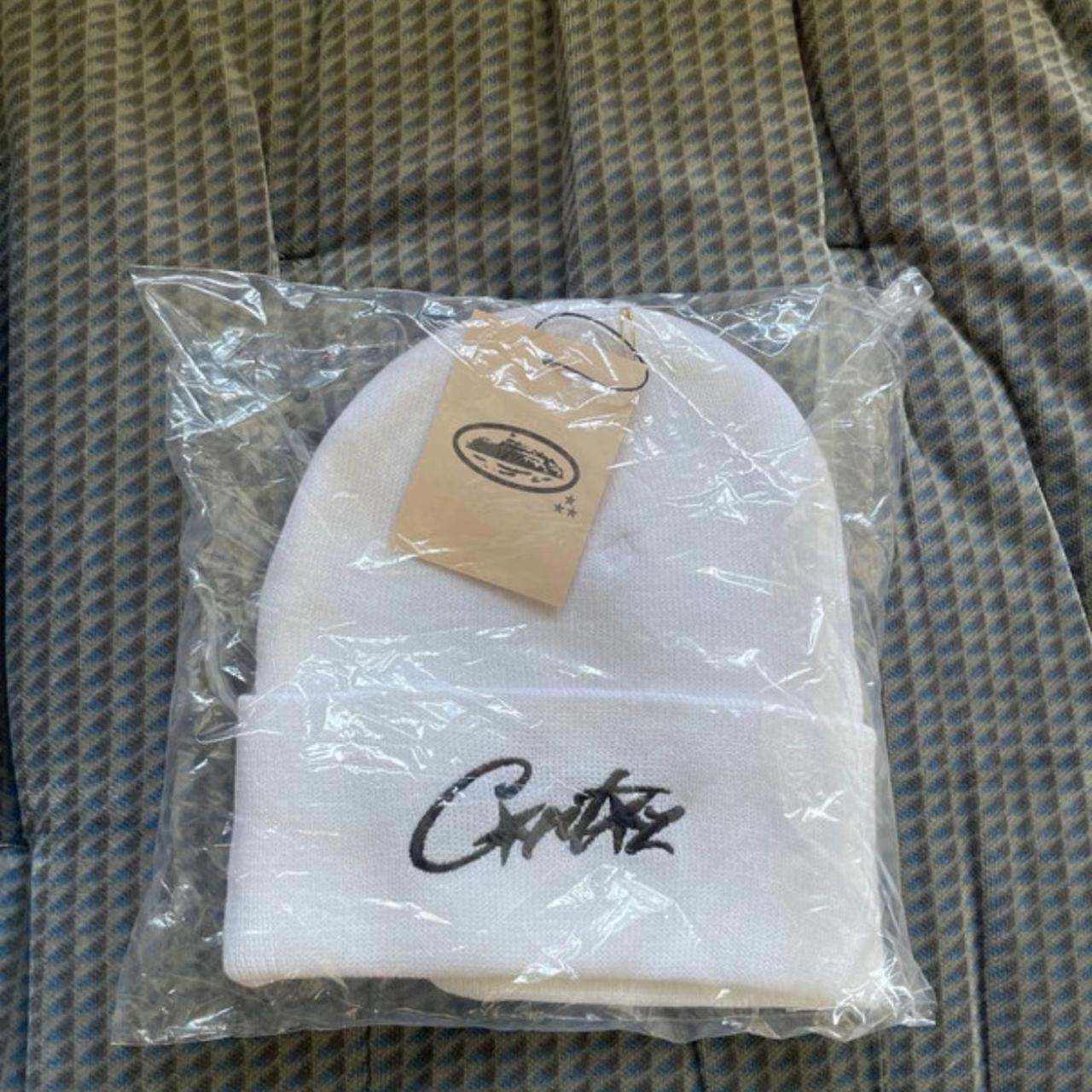 White Corteiz Beanie - from recent lottery... | Depop