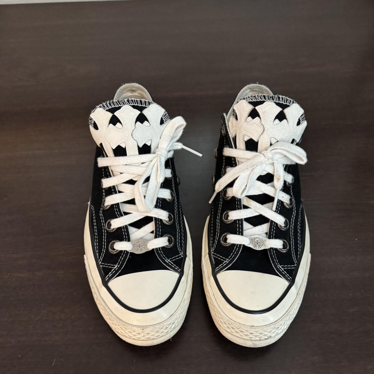 Chrome Heart Converse Leather Cross Patches & .925... - Depop